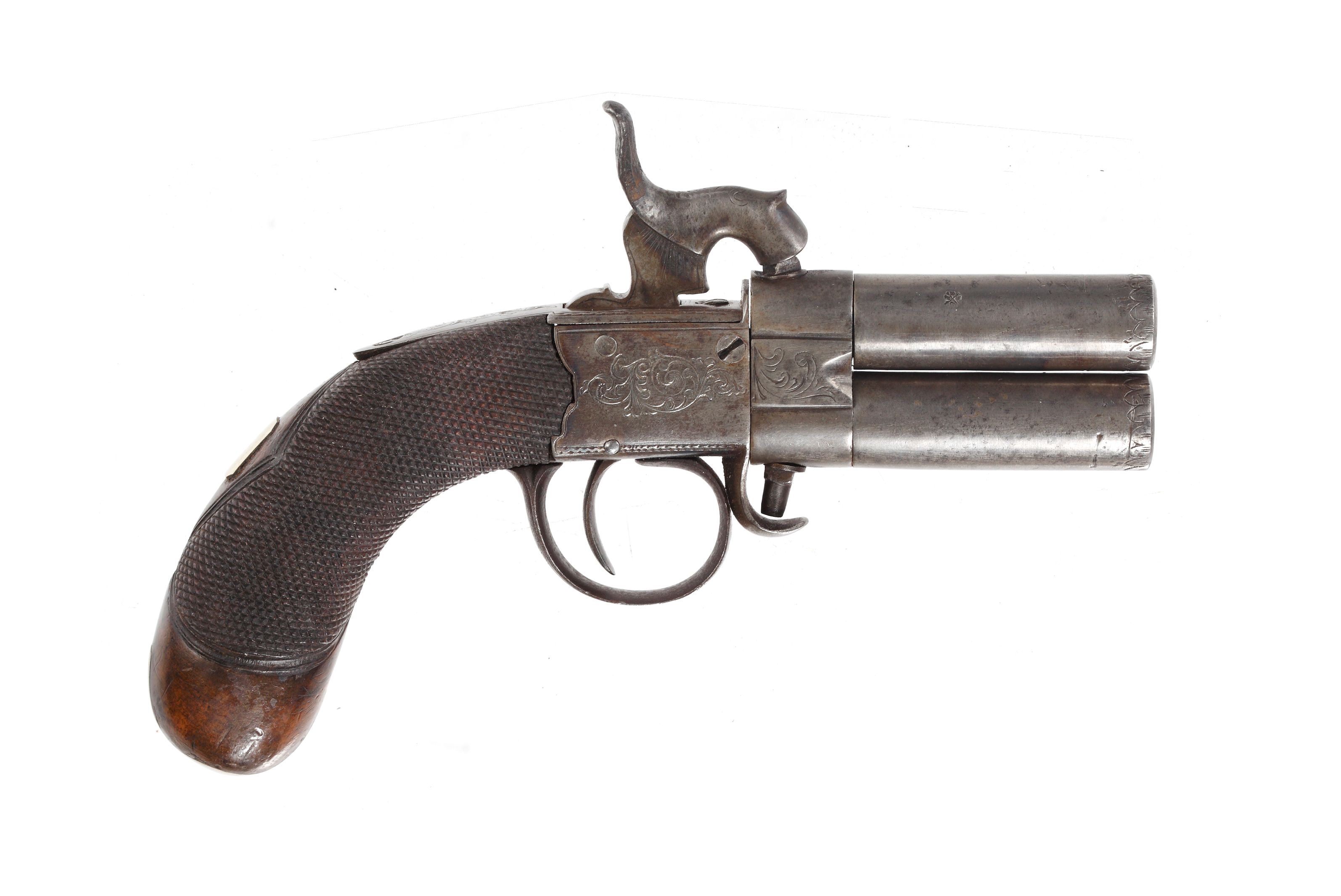 Bonhams : A Percussion Box-Lock Turn-Over Pocket Pistol