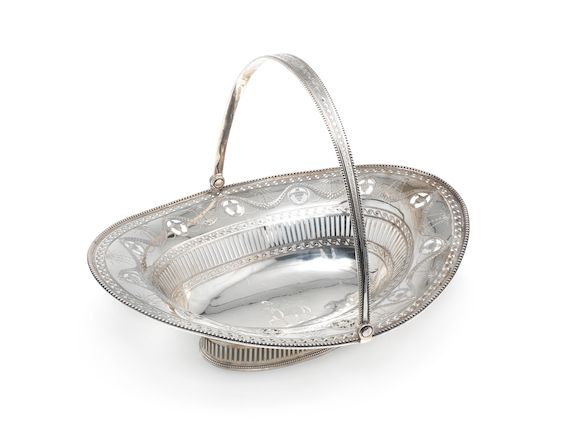 Bonhams : A George III silver swing handle basket by Hester Bateman ...