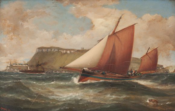 Bonhams : Samuel H. Fyfe (British) Fishing Trawl off the Cumbraes