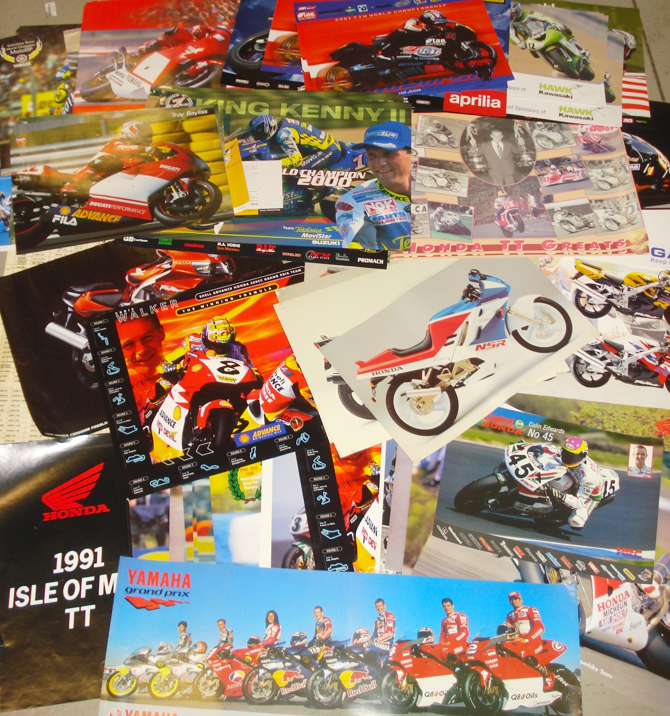 Bonhams Cars : A quantity of Honda advertising posters,