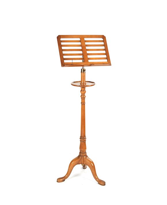 Bonhams : A Victorian fruitwood telescopic music stand