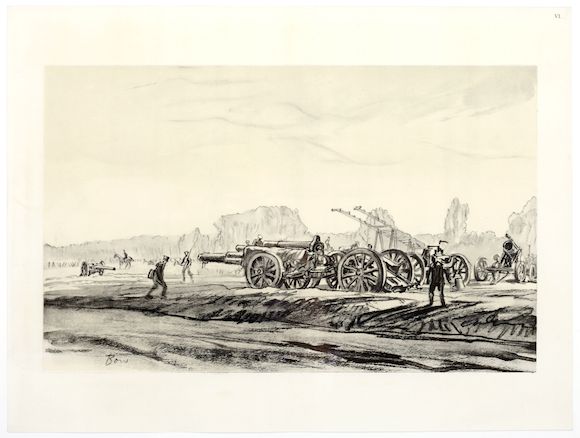 Bonhams : FIRST WORLD WAR BONE (MUIRHEAD) War Drawings, in 6 original parts