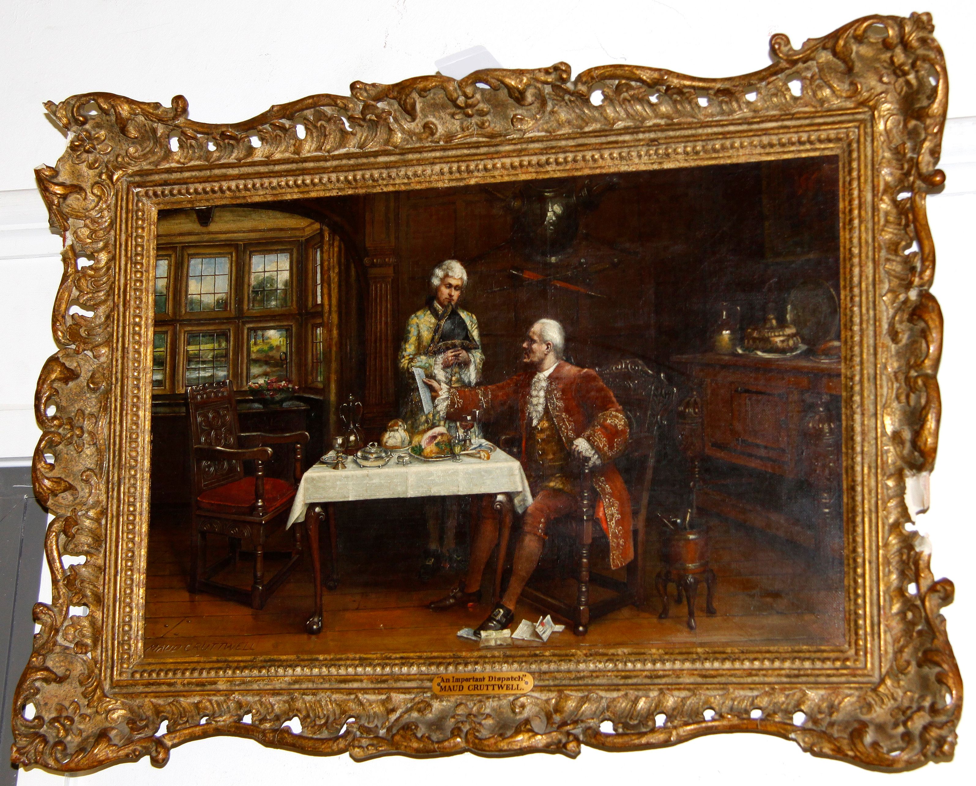 Bonhams : Maud Cruttwell, (British 1860-1939) 'An Important Dispatch ...