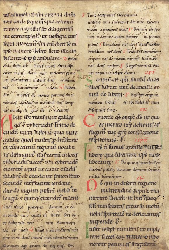 Bonhams : XANTEN, Monastery of St. Victor? Leaf from a Service Book ...