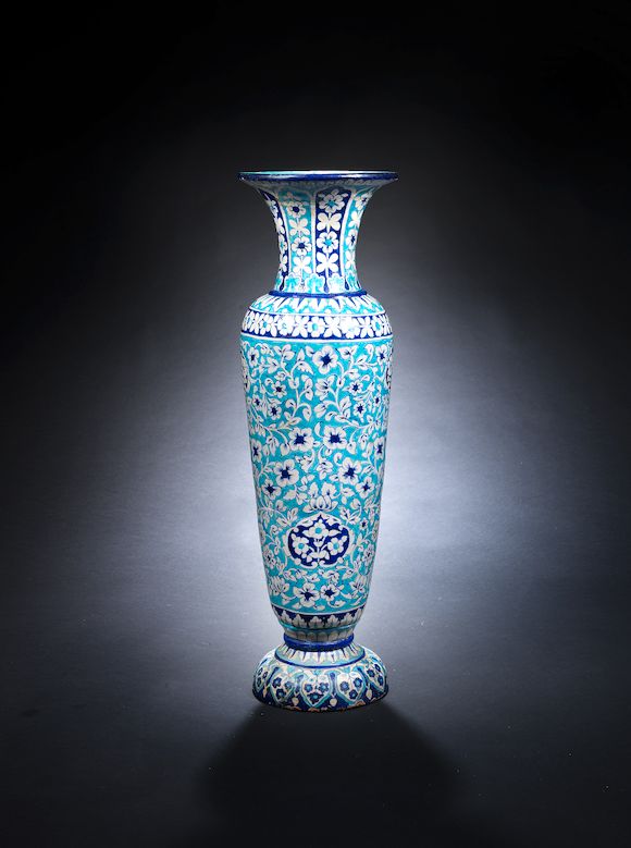 Bonhams : A large Multan underglaze-painted pottery Vase North-Western ...