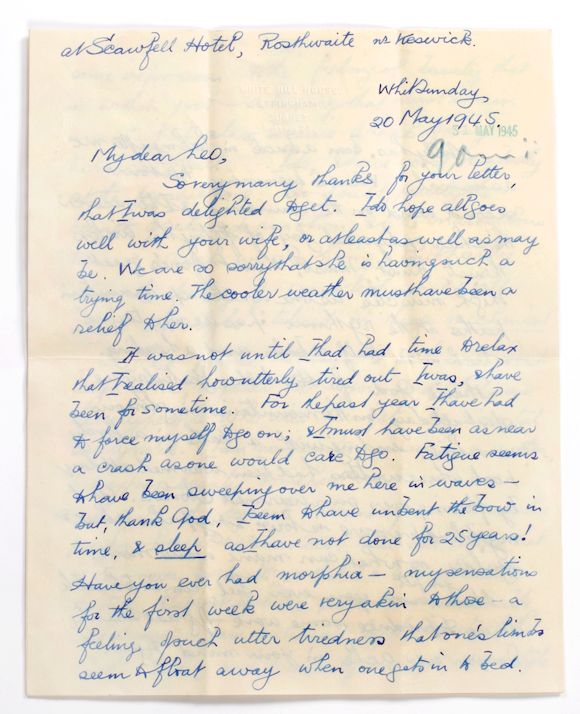 Bonhams : Three Handwritten Letters from Barnes Wallis to Leo d ...