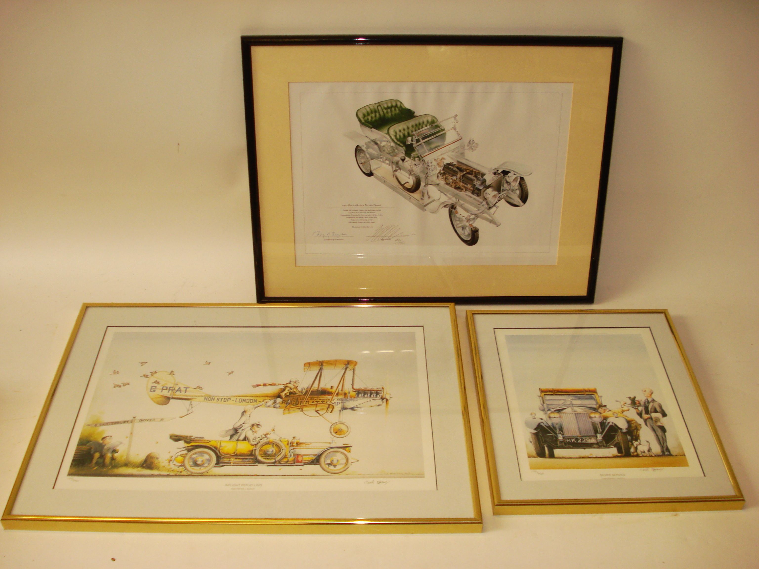 Bonhams Cars : Two signed limited edition comical Rolls-Royce colour ...