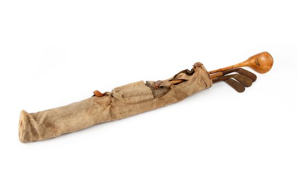 Bonhams : J B Halley & Co: a juvenile set of wooden shafted clubs circa ...