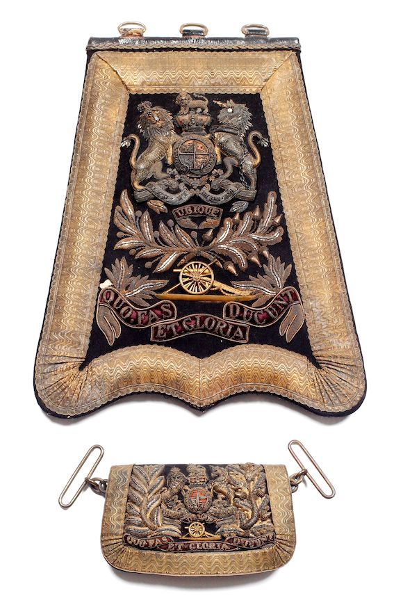 Bonhams : Royal Artillery a Victorian Officer's Full Dress Sabretache ...