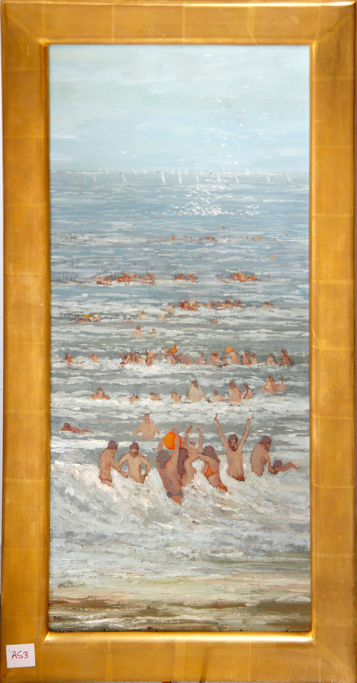 Bonhams : Geoffrey John Roper Beach scene, circa 1976