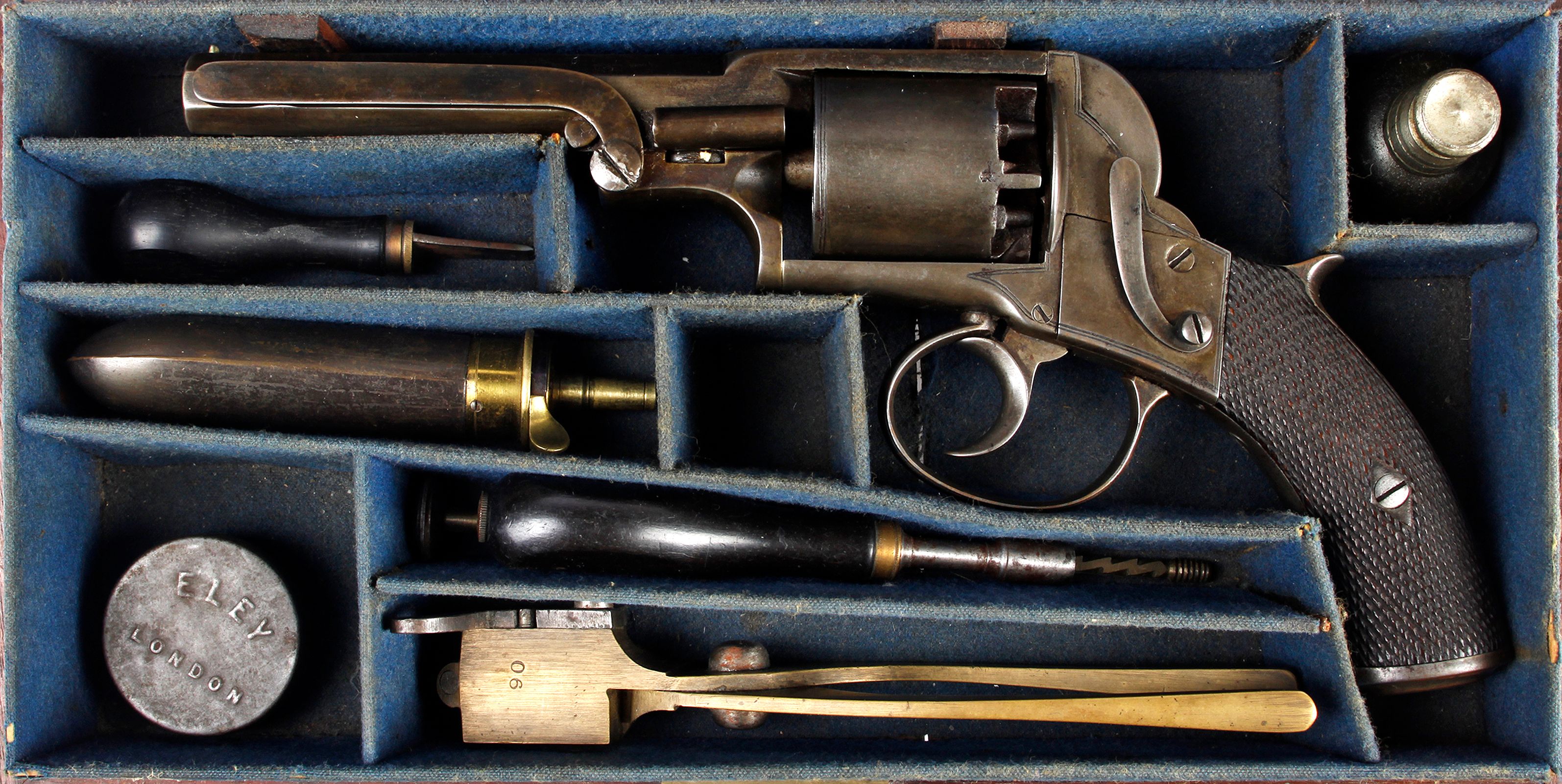 Bonhams : A Cased Five-Shot Percussion Revolver