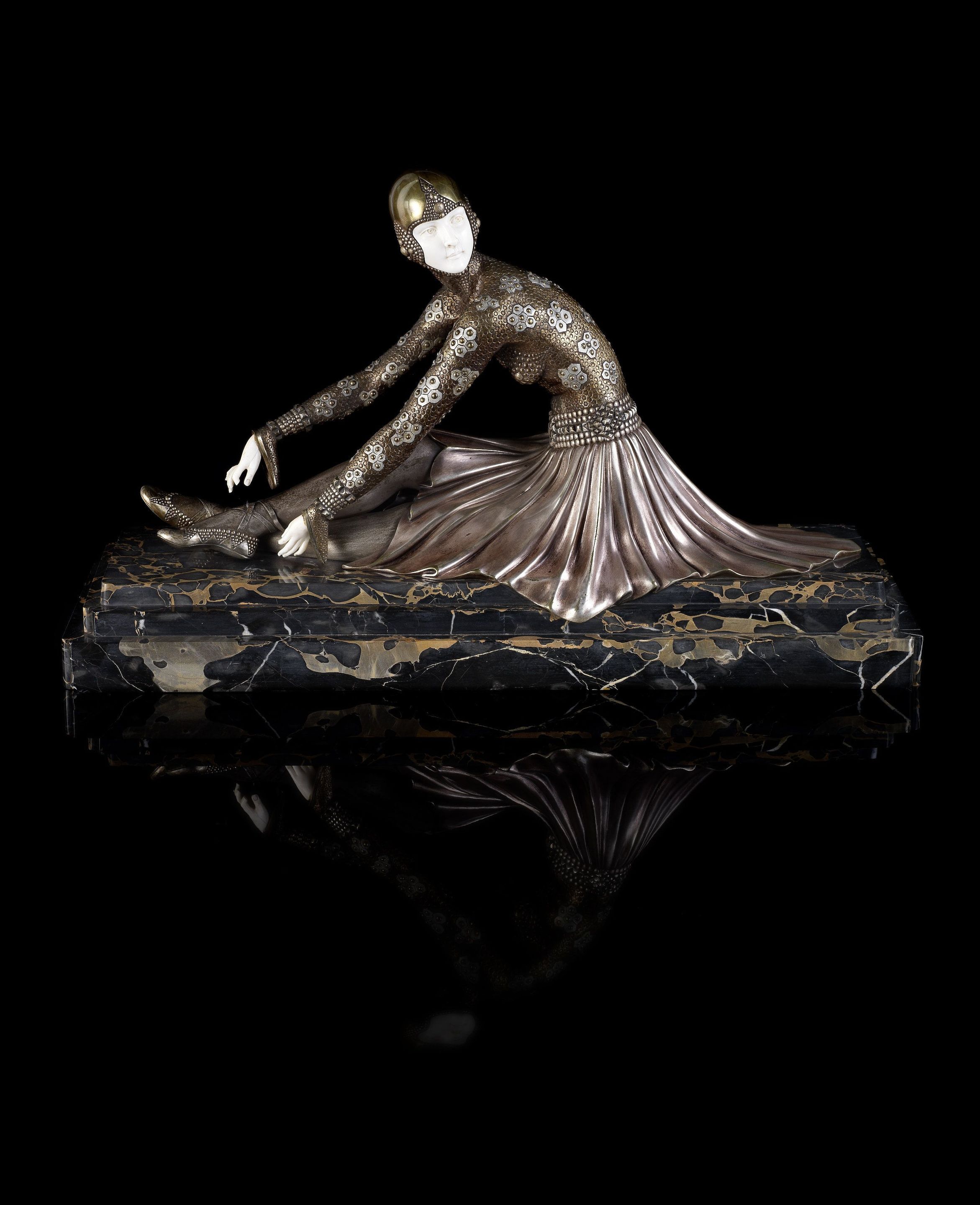 Bonhams : Demetre Chiparus 'Tanara' a Large Cold-painted Bronze and ...