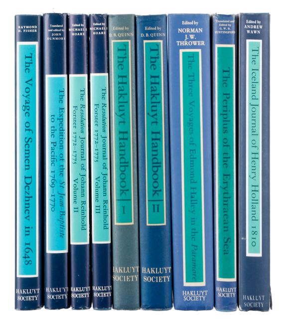 Bonhams : HAKLUYT SOCIETY QUINN (D.B.), editor, The Hakluyt Handbook, 2 ...