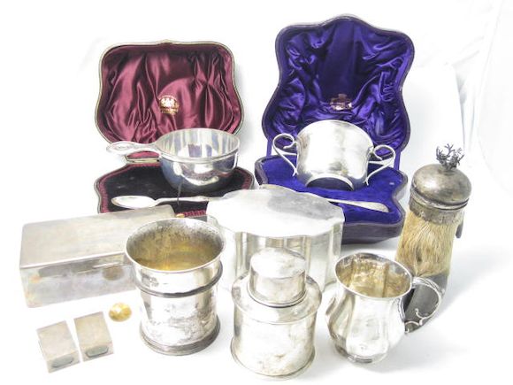 Bonhams : A collection of silver various makers and dates