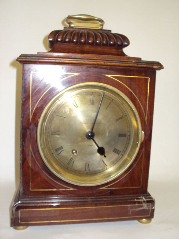 Bonhams : A late 19th century mahogany bracket clock Pearce & Sons Ltd ...