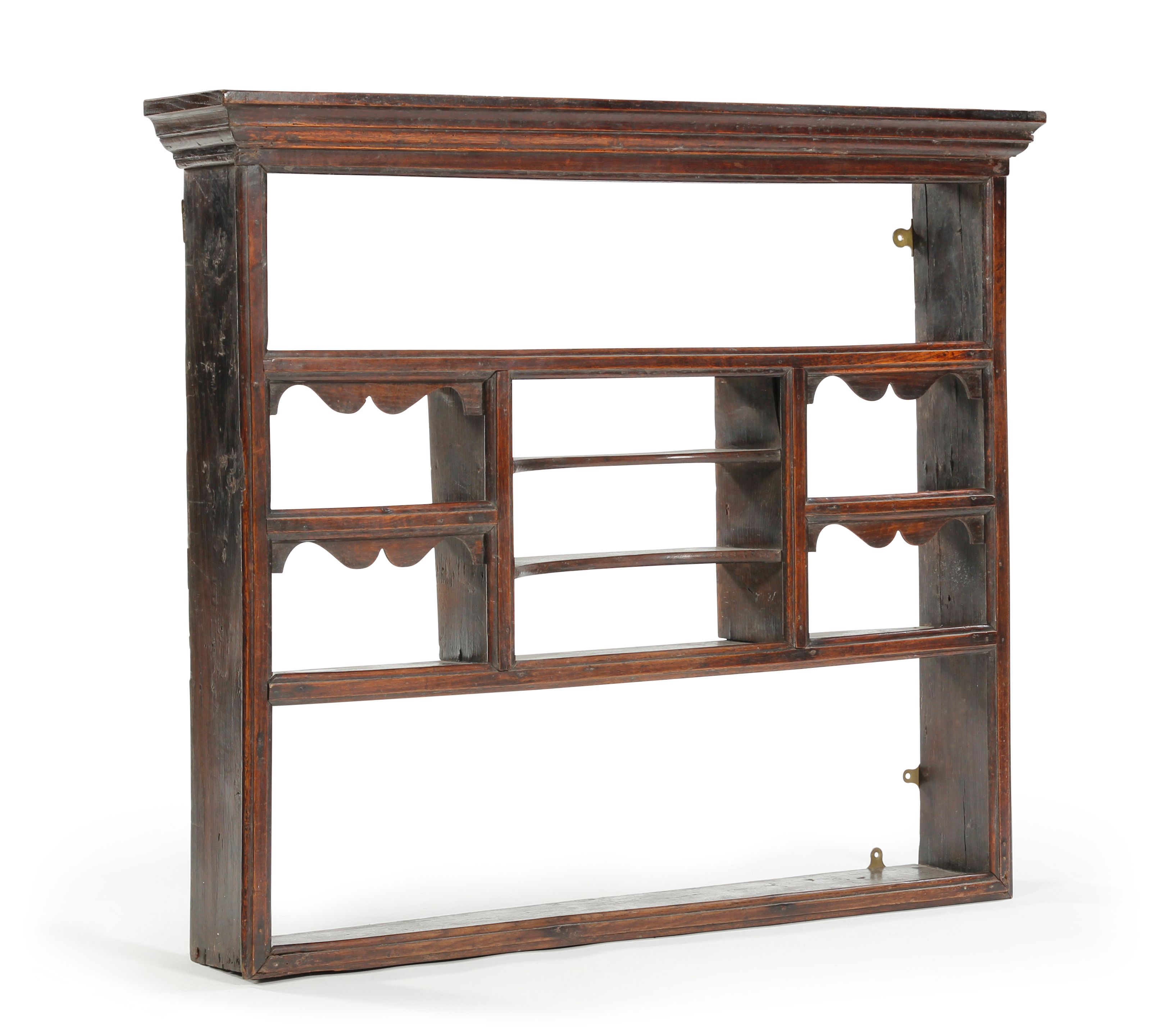 Bonhams : A small mid-18th century oak delft rack