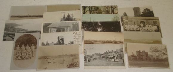 Bonhams : A collection of fifteen black and white postcards, circa 1900 ...