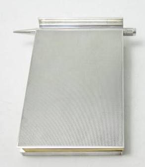 Bonhams : A silver desk notebook holder and pen by Asprey & Co Ltd ...