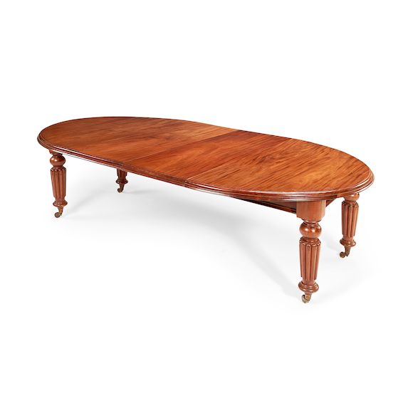 Bonhams : An early Victorian mahogany concertina-action extending ...