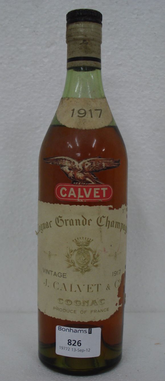 Bonhams : Calvet Grande Champagne Cognac 1917 (1)
