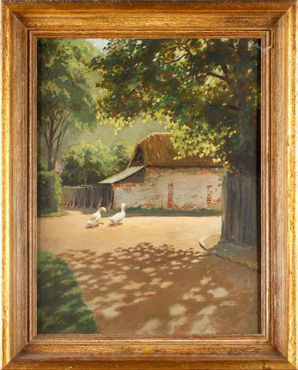 Bonhams : Norman Keene (British, 20th Century) 'A sunny corner; Bray on ...