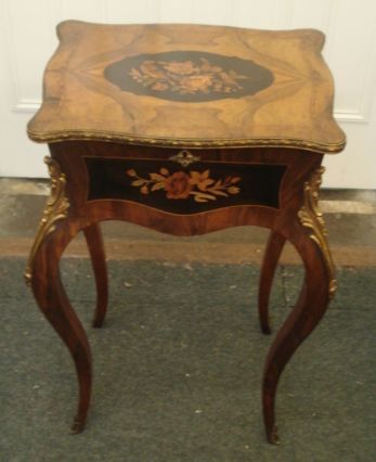 Bonhams : A 19th Century French walnut chequer banded and strung gilt ...