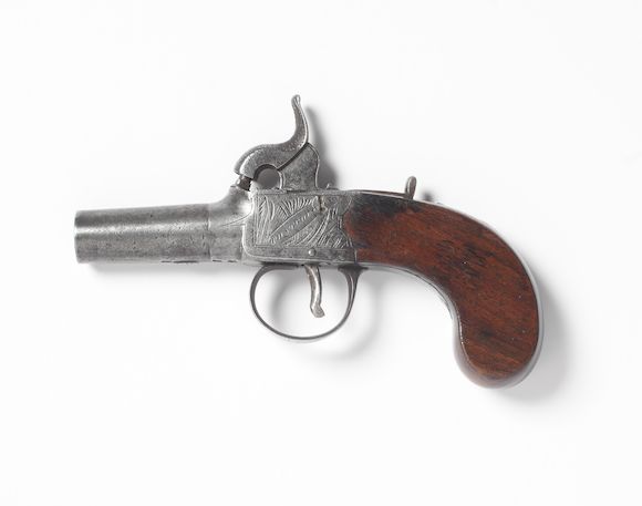 Bonhams : A Percussion Box Lock Pocket Pistol