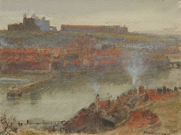 Bonhams : Albert Goodwin, RWS (British, 1845-1932) View of Whitby