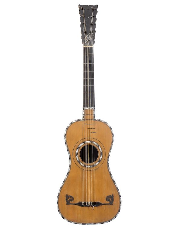 Bonhams : A ten string French guitar by J.N. Lambert, Paris, circa 1775 (2)