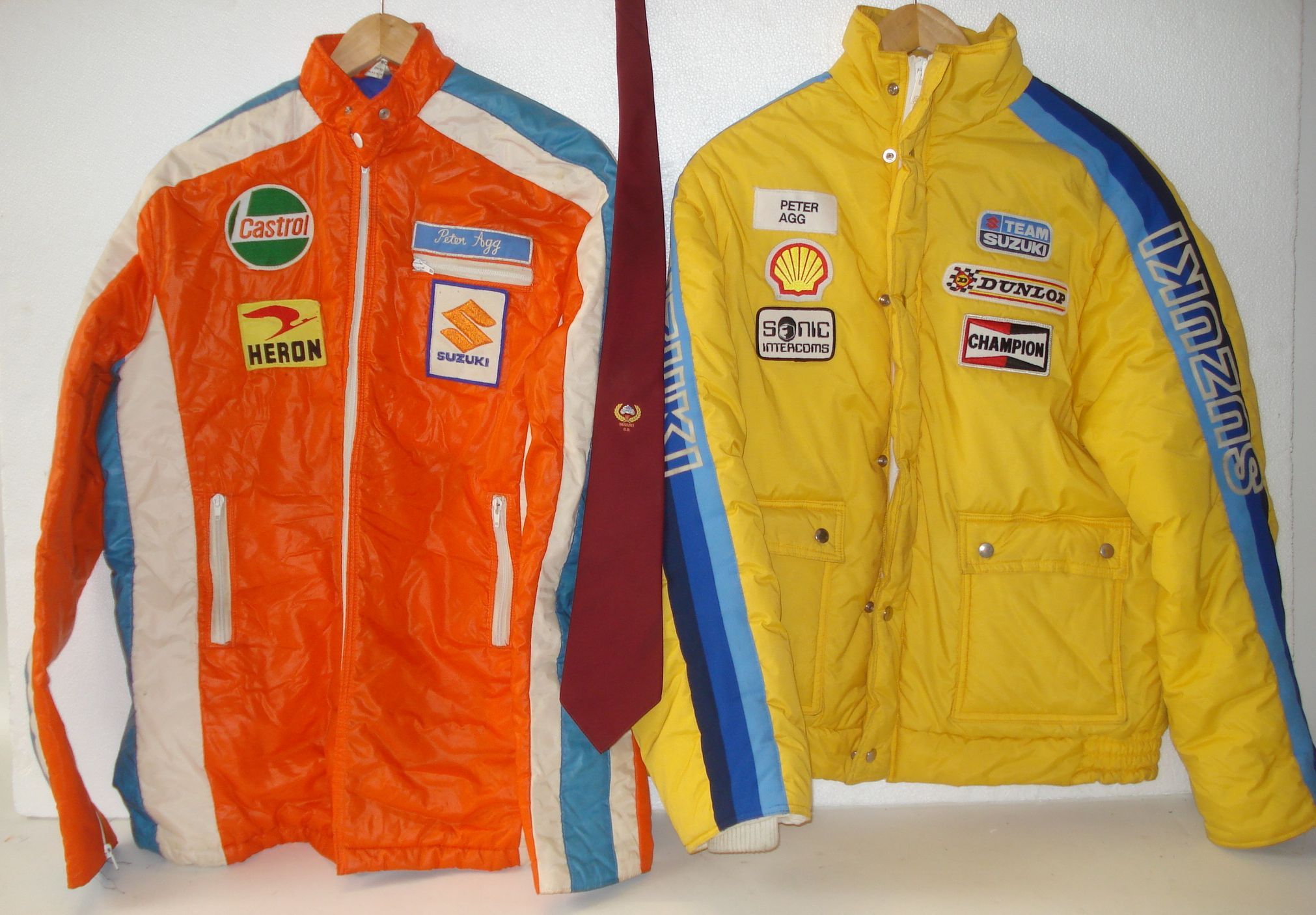 Bonhams Cars : Peter Agg's Suzuki Team GB crew jackets,