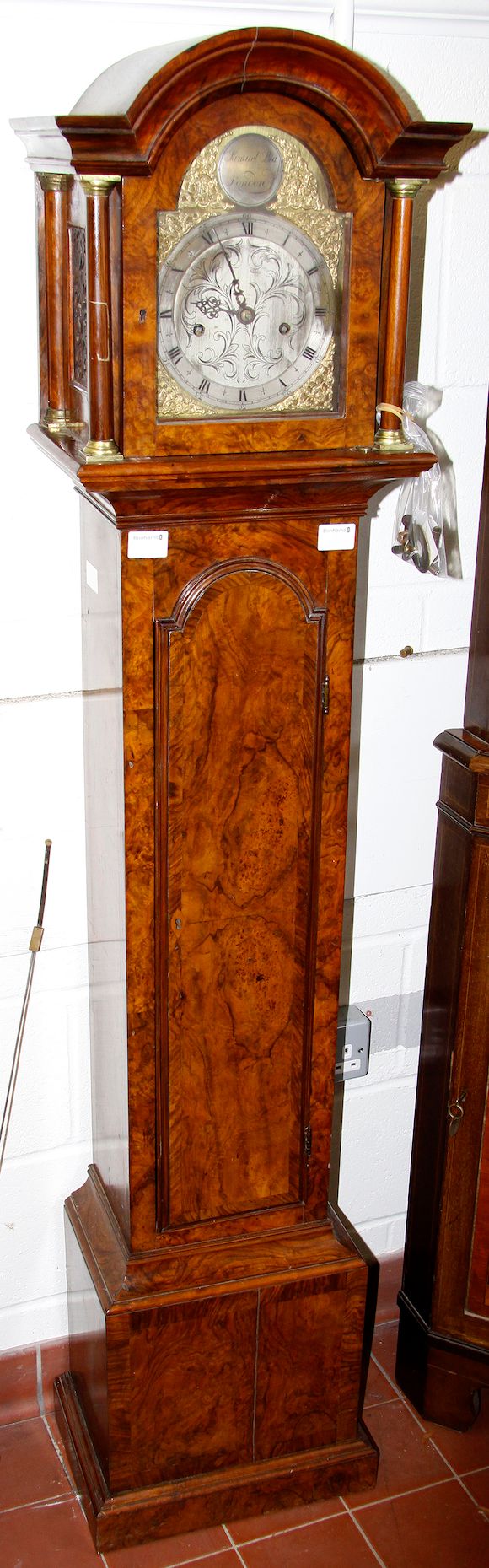 Bonhams : A walnut grandmother longcase clock,in 18th Century taste ...