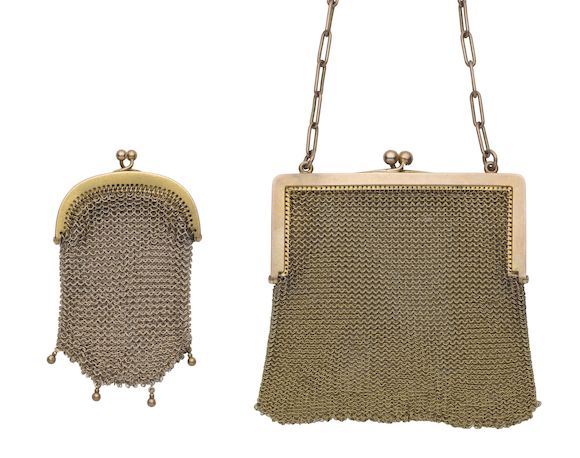 Bonhams : Two mesh purses (2) (illustrated above)