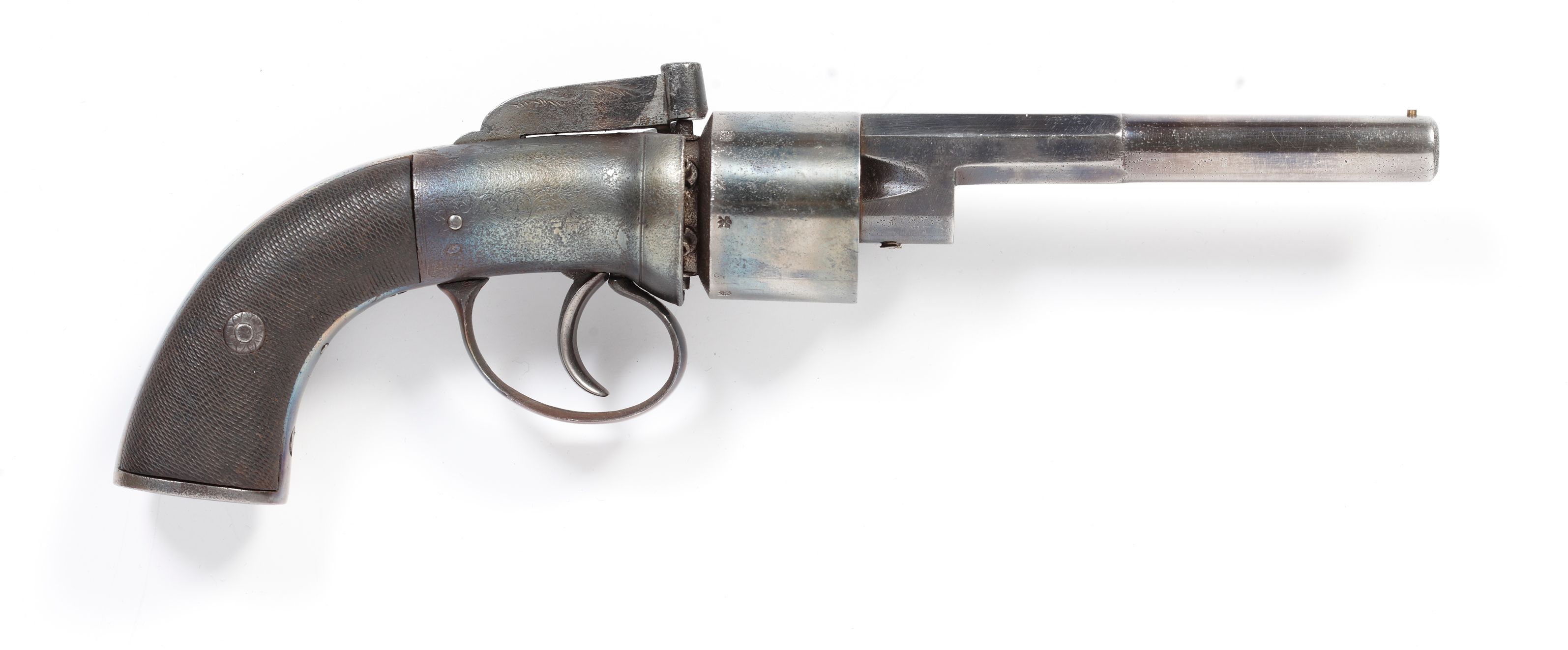 Bonhams : A Six-Shot Percussion Bar-Hammer Transitional Revolver