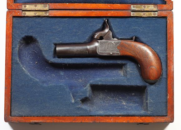 Bonhams : A Percussion Box Lock Pocket Pistol