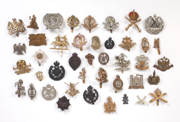Bonhams : British Military Reproduction Cap Badges