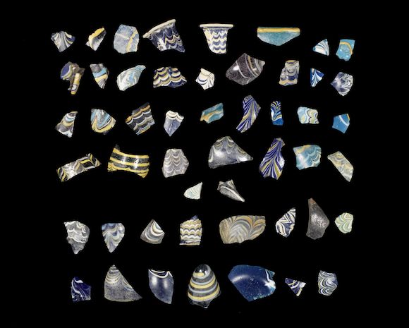 Bonhams : A group of core-formed glass fragments 54