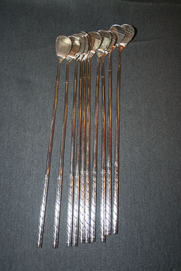 Bonhams : Marshall Silver Company a set of 10 American silver cocktail ...