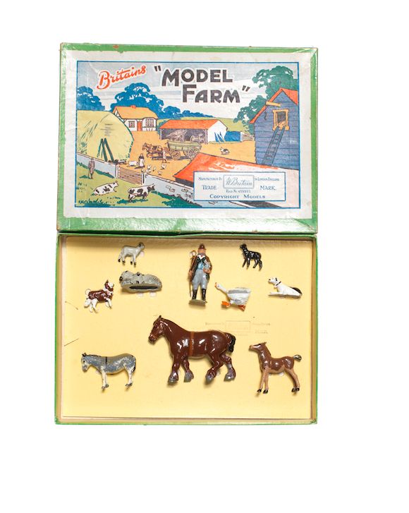 Bonhams : Britains Model Farm set 150F Shepherd and Animals 10