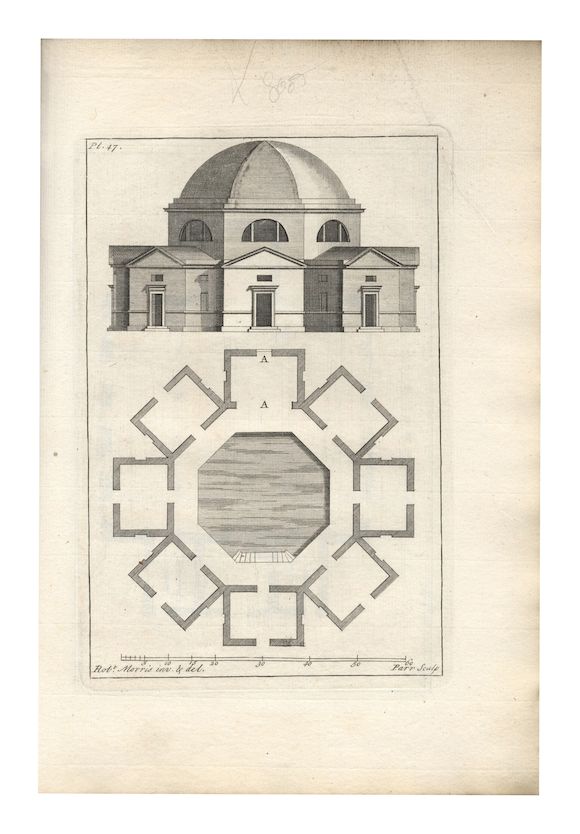 Bonhams : MORRIS (ROBERT) Select Architecture: Being Regular Designs of Plans and Elevations ...