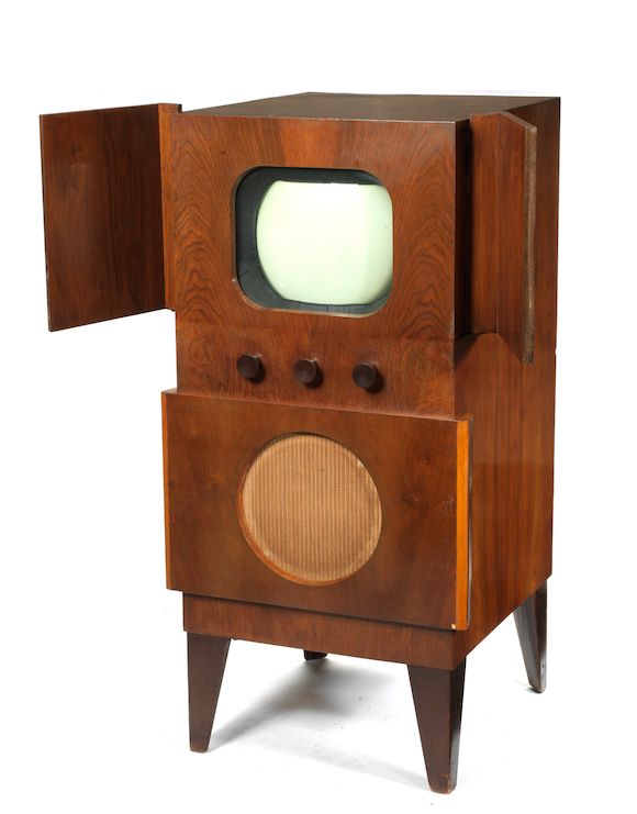 Bonhams : A Murphy type V134C television set consolette, 1948, 405-line,