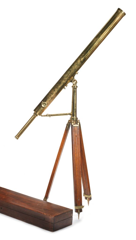 Bonhams : A 3-inch Davis astronomical refracting telescope on stand,