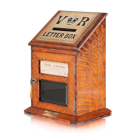 Bonhams : A Victorian country house oak letter box