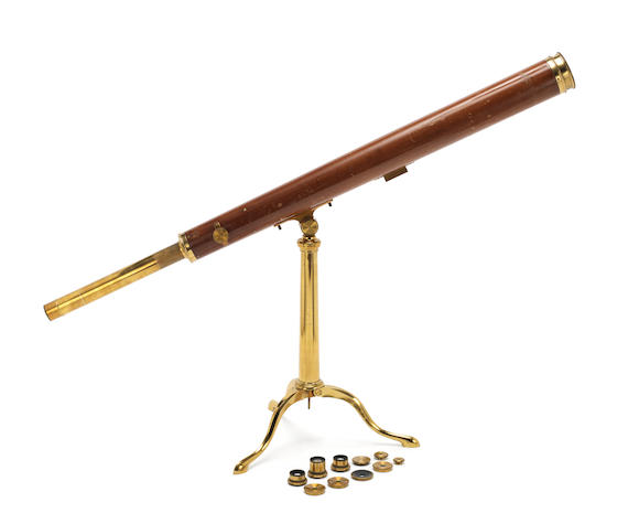 Bonhams A 2 Inch Dollond Brass And Mahogany Refracting Telescope