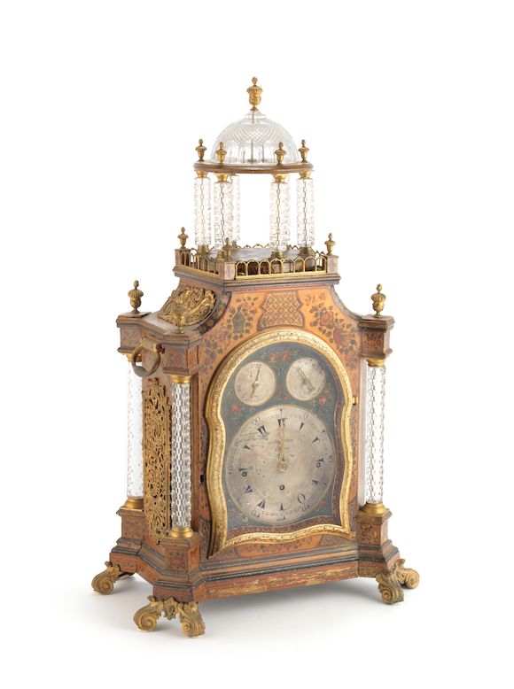 Bonhams : A fine and rare late 18th century glass-mounted six-tune ...