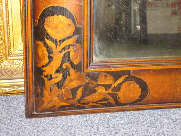 Bonhams : A William & Mary style walnut marquetry mirror