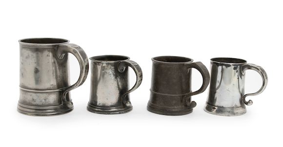 Bonhams : A 'quart' straight-sided mug, circa 1760