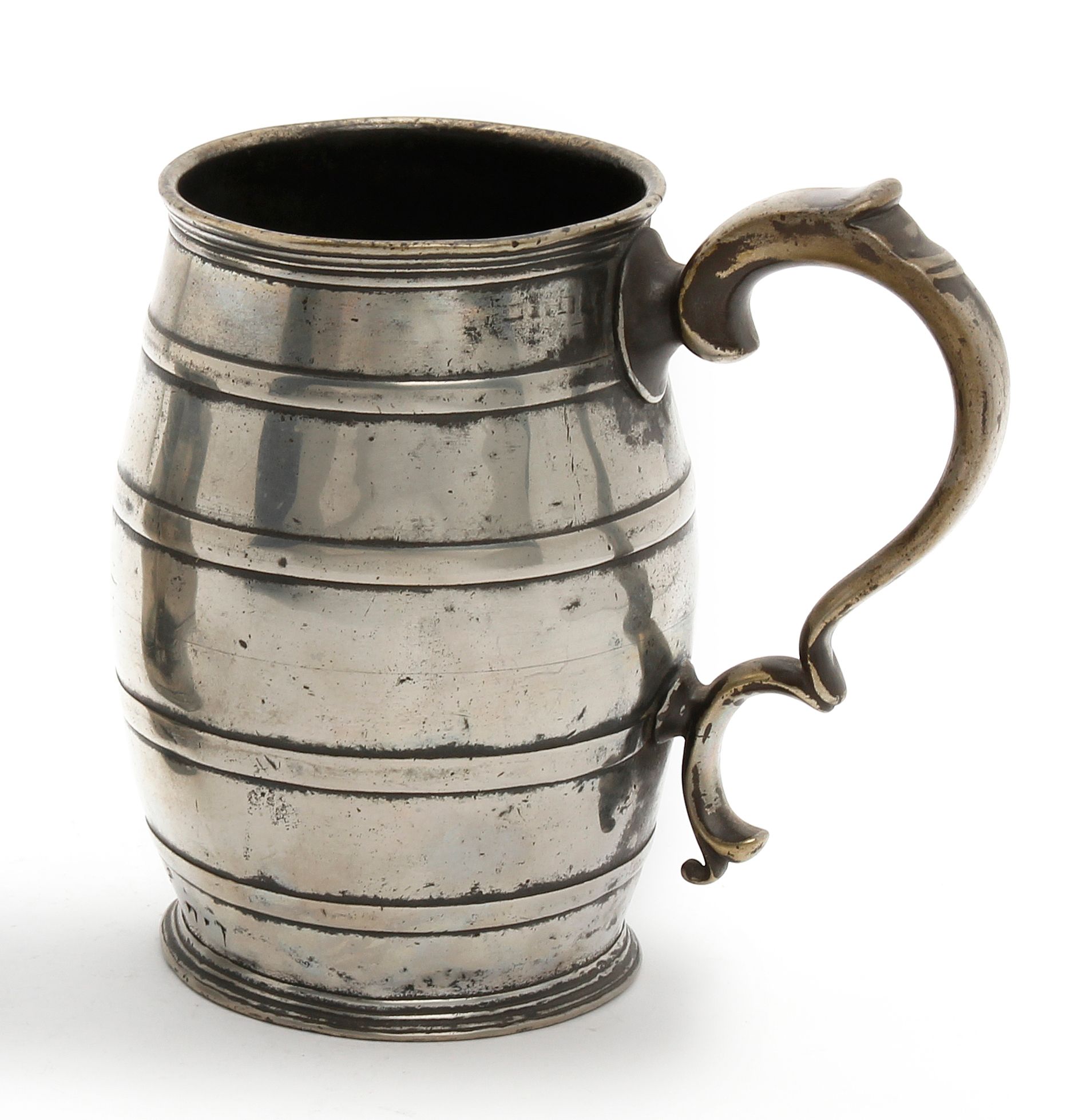 Bonhams : A quart barrel-shaped mug, circa 1830