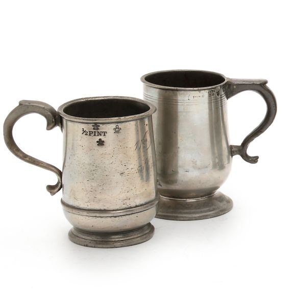 Bonhams : A Scottish half-pint U-shaped mug, circa 1860
