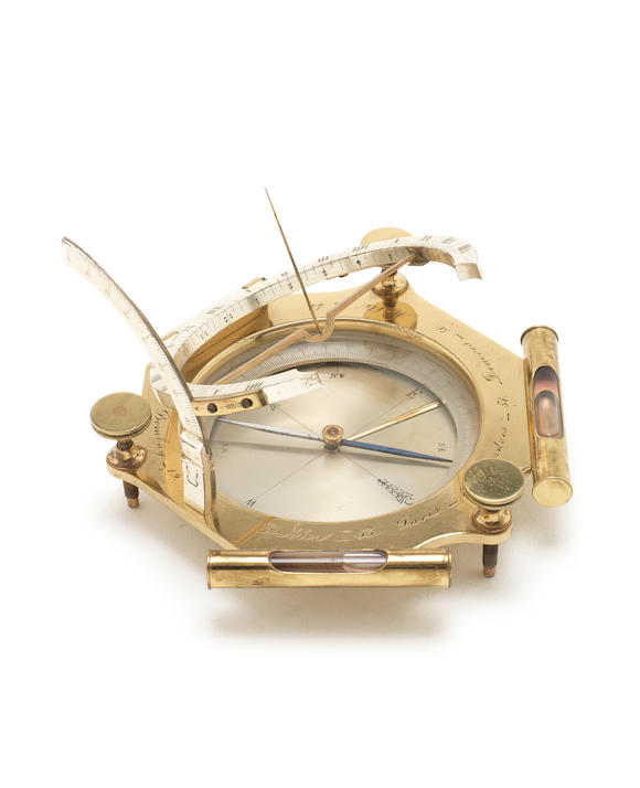 Bonhams A Large Brass And Silvered Brass Universal Equinoctial Dial
