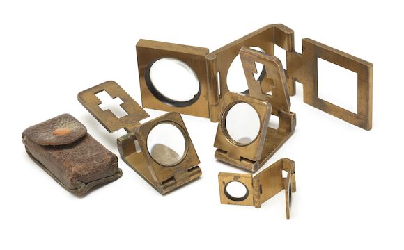 Bonhams : Four linen thread magnifiers English, early 20th century, (4)